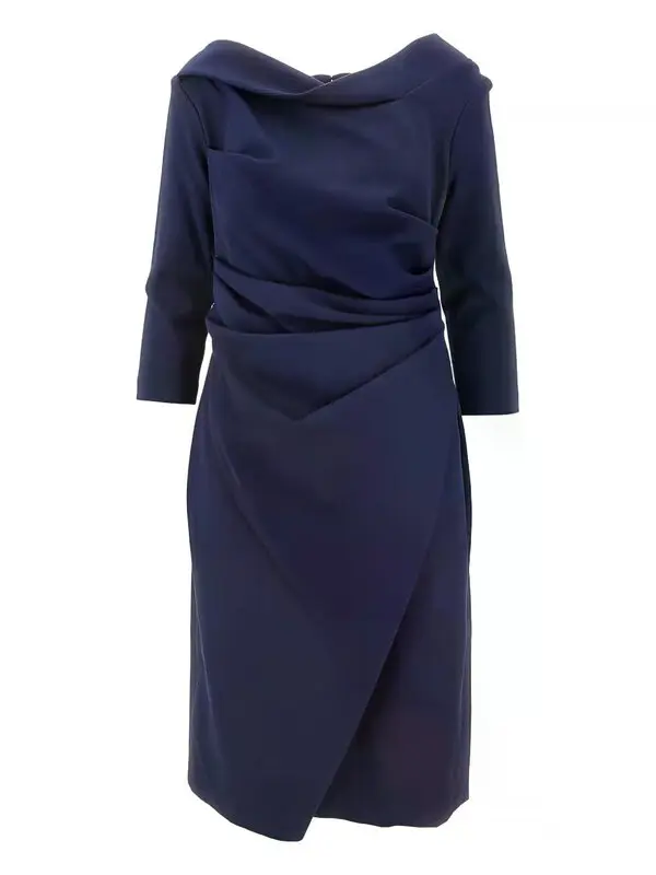 Talbot Runhof Asymmetrical Draped Dress