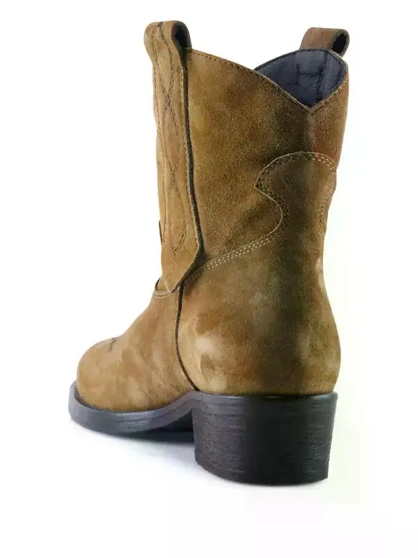 NOTABENE Anne Suede Western Ankle Boots