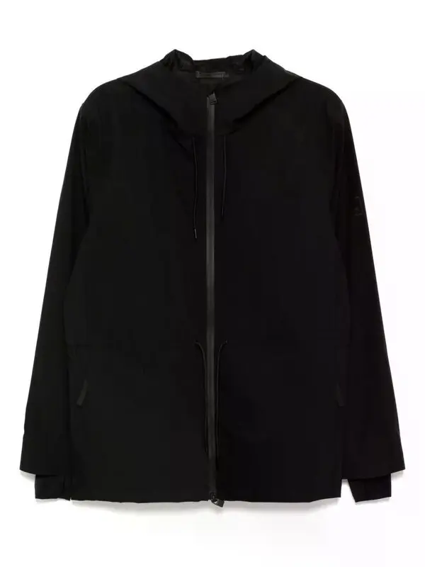 Rains Hooded Drawstring Waist Rain Jacket