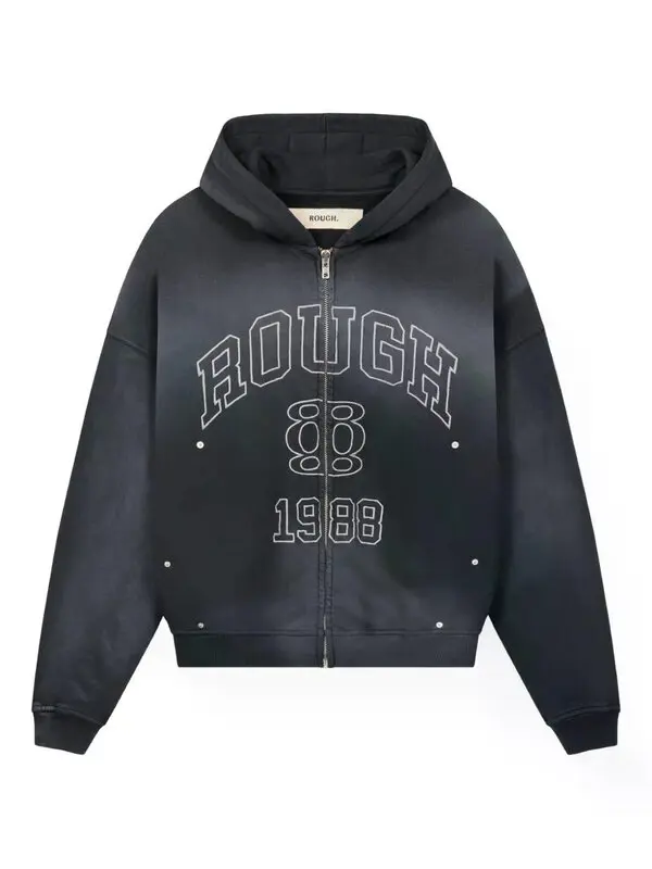 ROUGH. Graphic Zip-up Hoodie