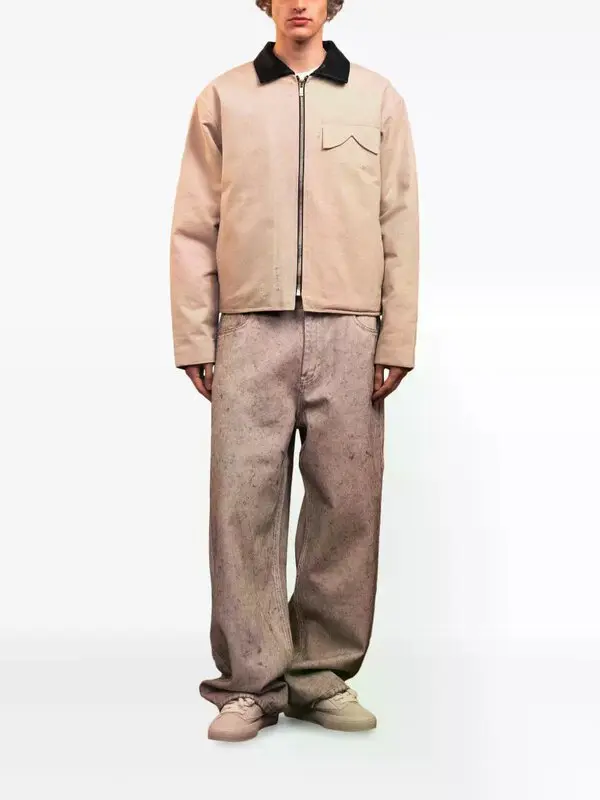 ROUGH. Two-tone Zip-up Jacket
