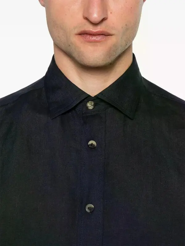 Jacob Cohen Linen Shirt - Blue