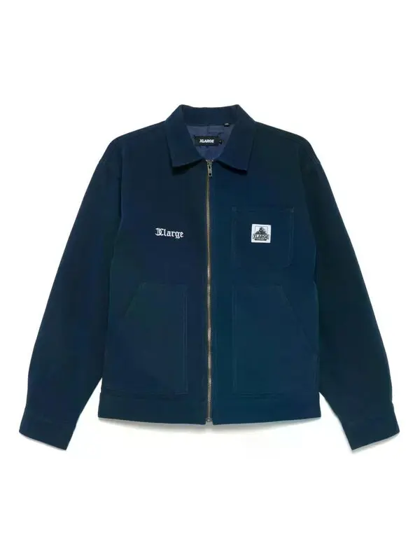 XLARGE Logo-patch Overshirt - Blue