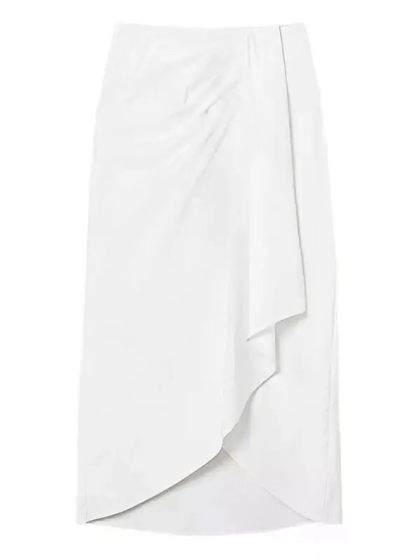 TWINSET Poplin Wrap Skirt