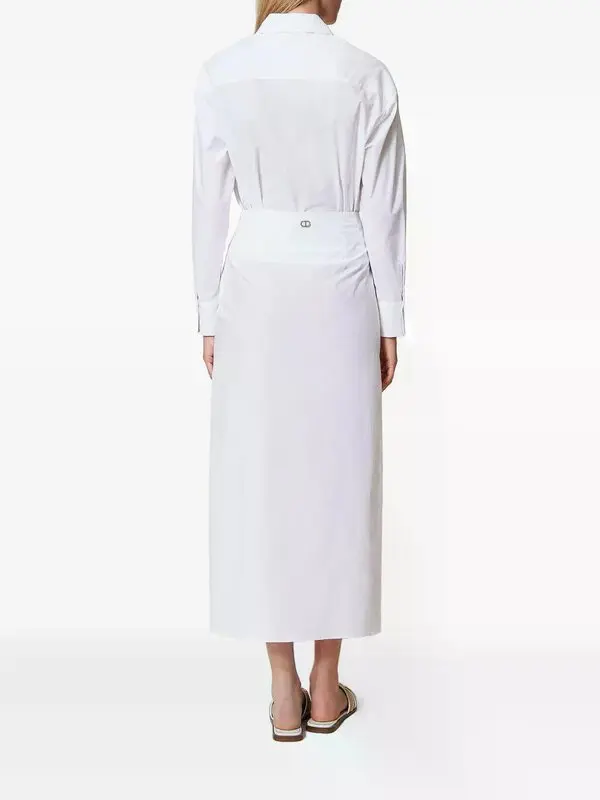 TWINSET Poplin Wrap Skirt