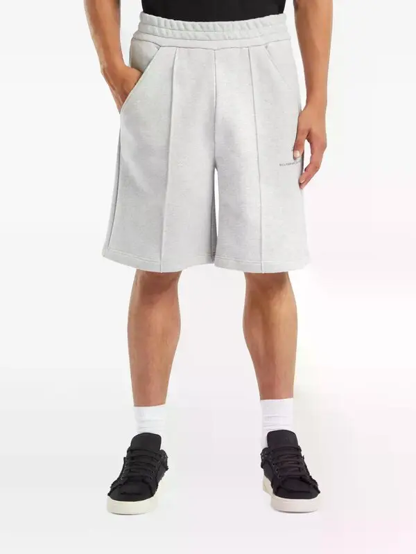 GIUSEPPE ZANOTTI Cotton Track Shorts - Grey