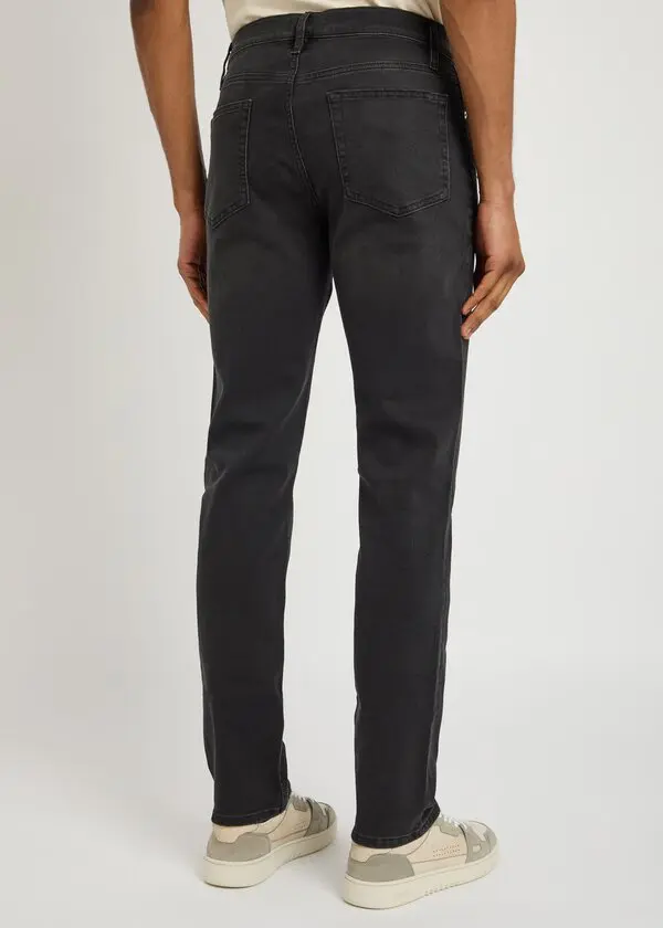 FRAME Modern Straight-leg Jeans In Raven Wash - Black