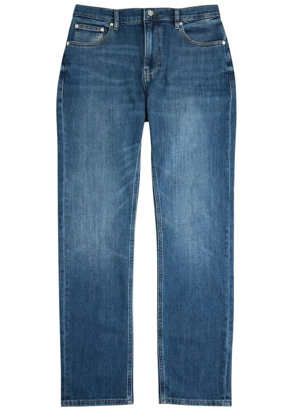FRAME Modern Straight-leg Jeans - Mid Blu