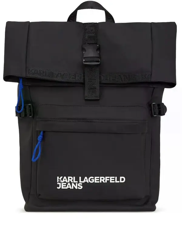 Karl Lagerfeld Klj Roll-top Backpack - Black
