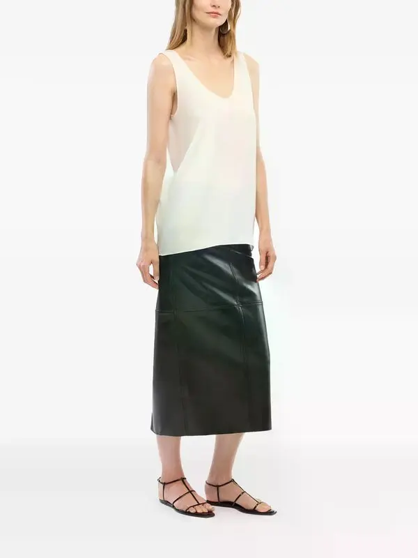 Another Tomorrow Silk Tank Top - Neutrals