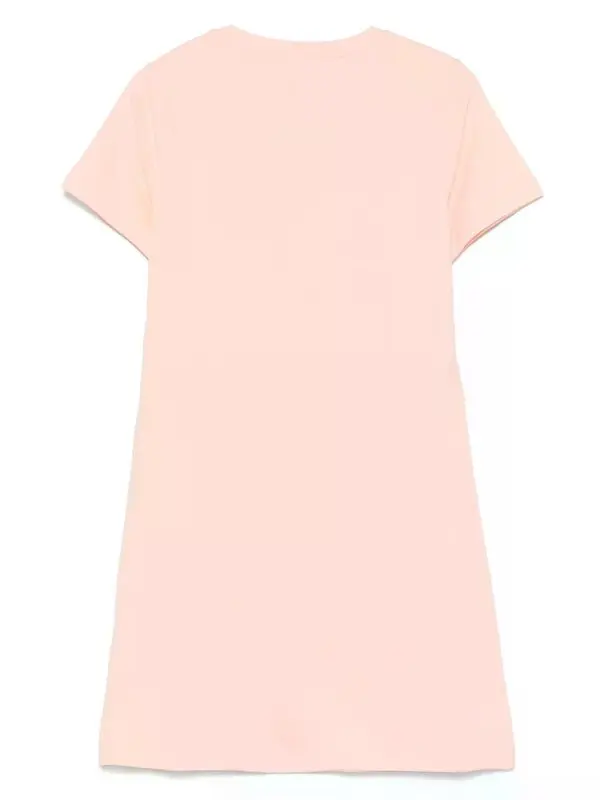 Dkny Studded-logo Mini Dress - Orange