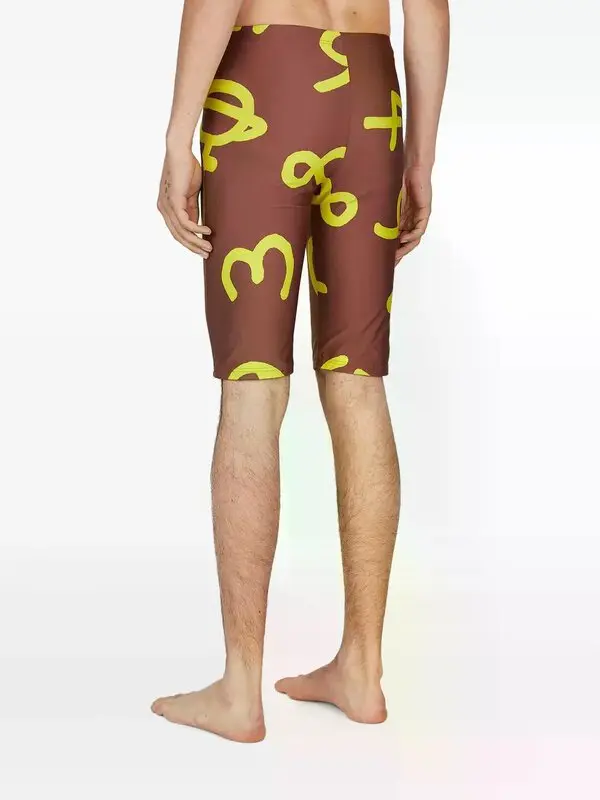 VIVIENNE WESTWOOD Numbers-print Swim Shorts