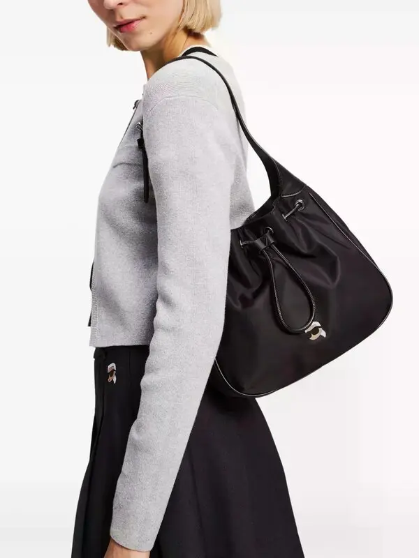 Karl Lagerfeld Ikon Drawstring Shoulder Bag