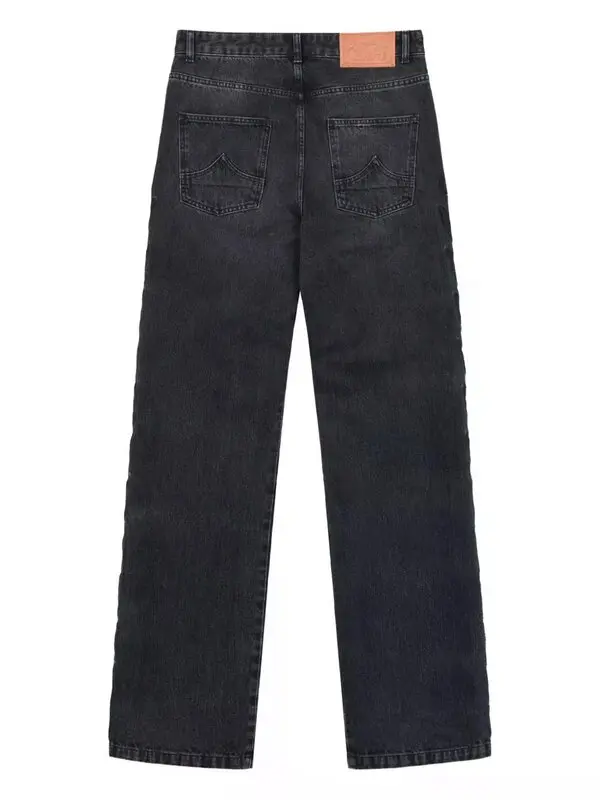 ROUGH. High-waisted Straight-leg Jeans