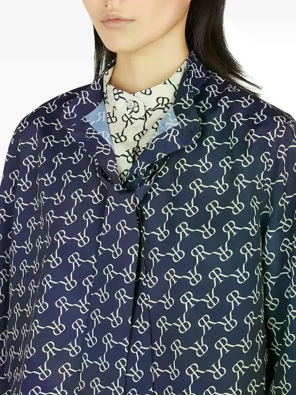 Rokh Monogram-pattern Shirt