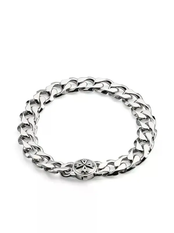 Emanuele Bicocchi Logo-engraved Chain Bracelet - Silver