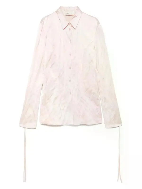 Blumarine Crinkled Satin Shirt
