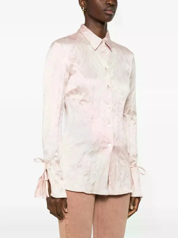 Blumarine Crinkled Satin Shirt