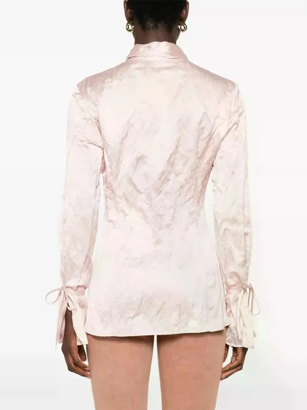 Blumarine Crinkled Satin Shirt