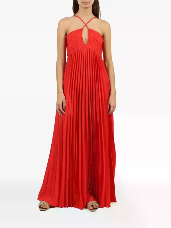 P.a.r.o.s.h Pleated Maxi Dress