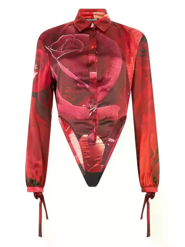 Roberto Cavalli Abstract-print Bodysuit