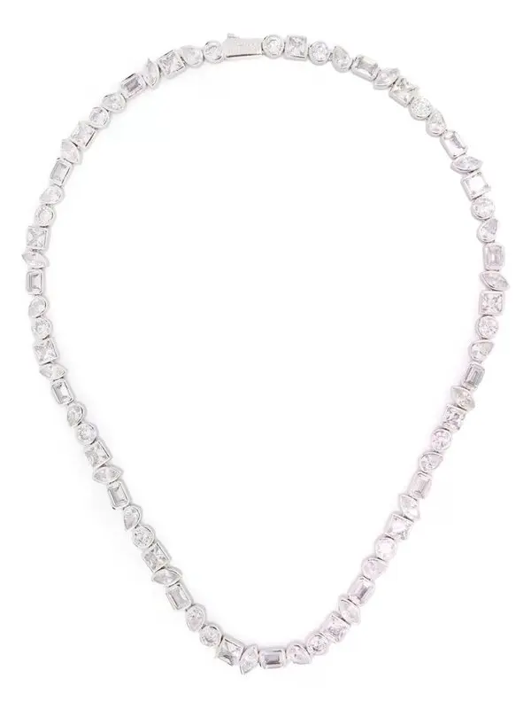 DARKAI Mixed Bezels Necklace - Silver