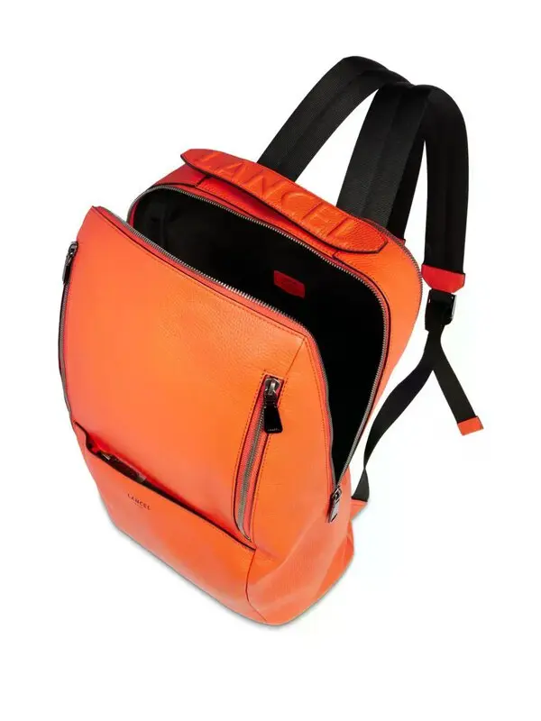 Lancel Origami De Backpack Orange Editorialist