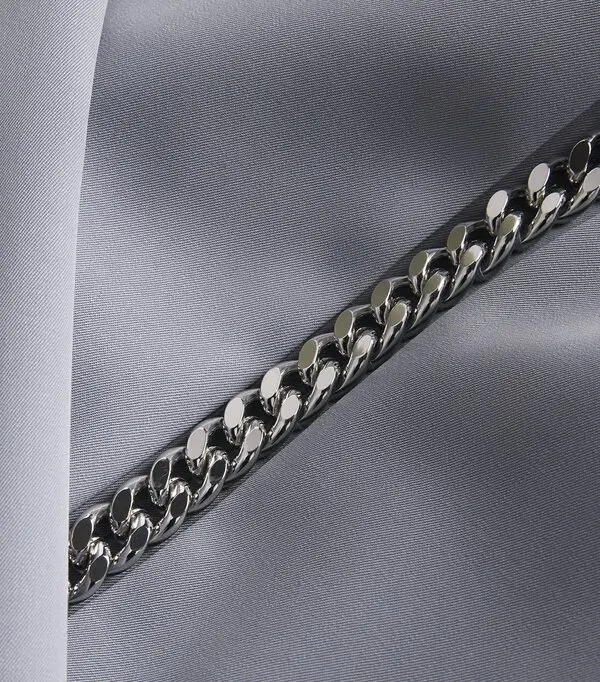 Stella McCartney Wool-stretch Straight Trousers With Chain Embellishments