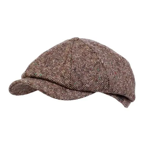 WIGENS Magee Classic Donegal Newsboy Cap - Camel