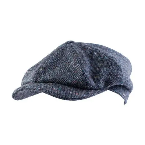 WIGENS Magee Classic Donegal Newsboy Cap - Dark Gray