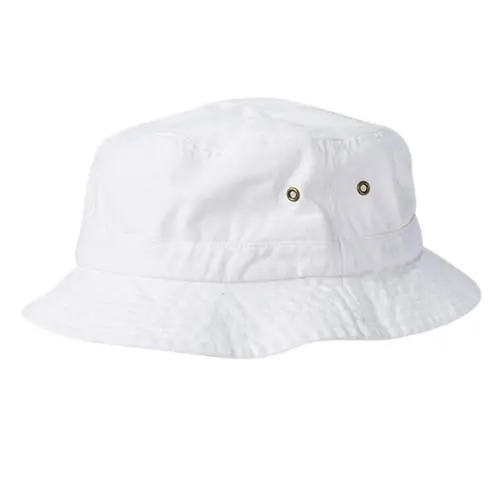 WIGENS Washed Cotton Bucket Hat - White