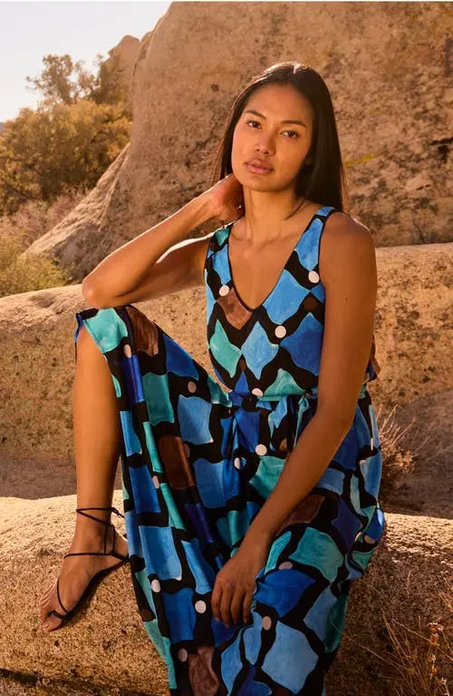 sea glass blue maxi dress Sea Glass Nights Halter Maxi Dress Blue Size XL from Hello Molly