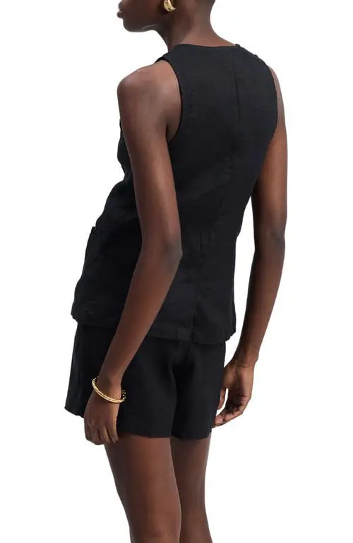 REISTOR Sleeveless Vest Jacket - Black
