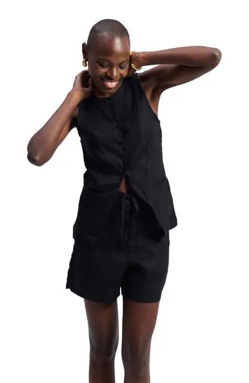 REISTOR Sleeveless Vest Jacket - Black