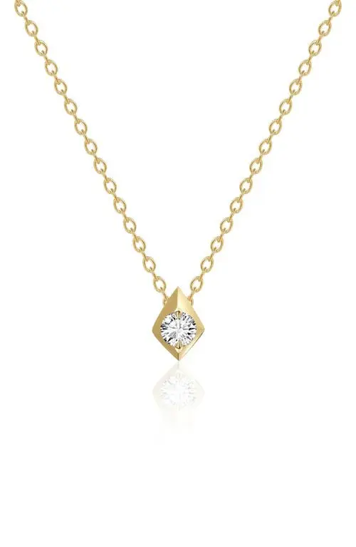 VALANI ATELIER Elegance Diamond Geometric Pendant Necklace - 14k Yellow Gold