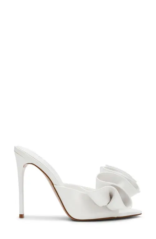 Steve Madden Affinity Stiletto Slide Sandal - White Pat