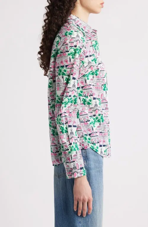 Boden Sienna Print Cotton Button-up Shirt