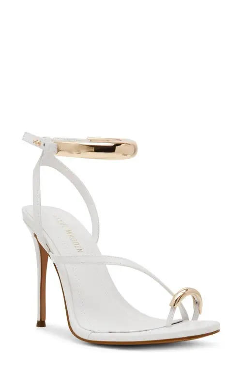Steve Madden Tia Ankle Strap Sandal - White