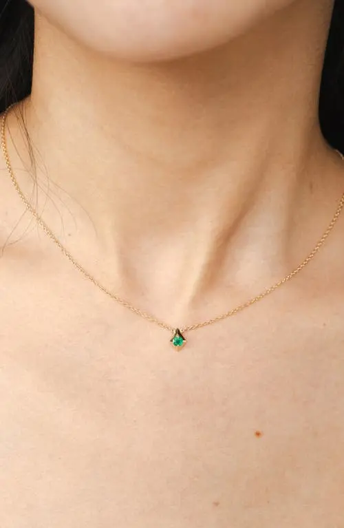 VALANI ATELIER Elegance Emerald Pendant Necklace
