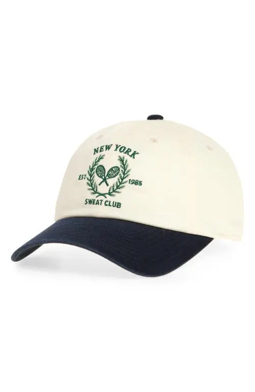 American Needle Sweat Club Cotton Baseball Cap - Ivory / Navy