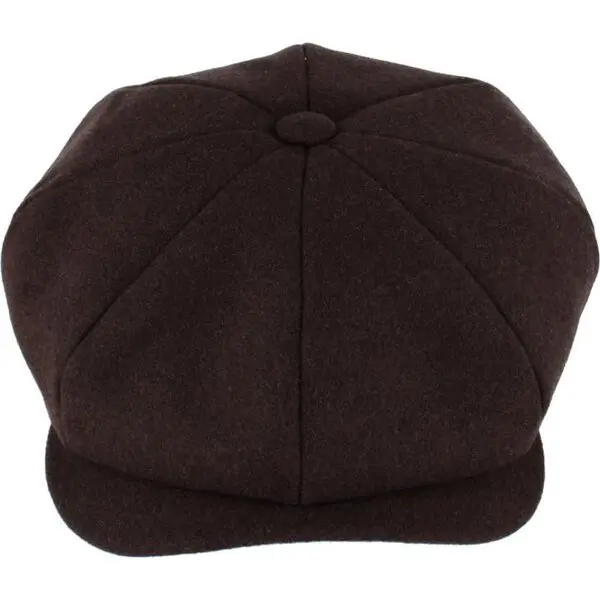 WIGENS Classic Retro Newsboy Cap - Brown
