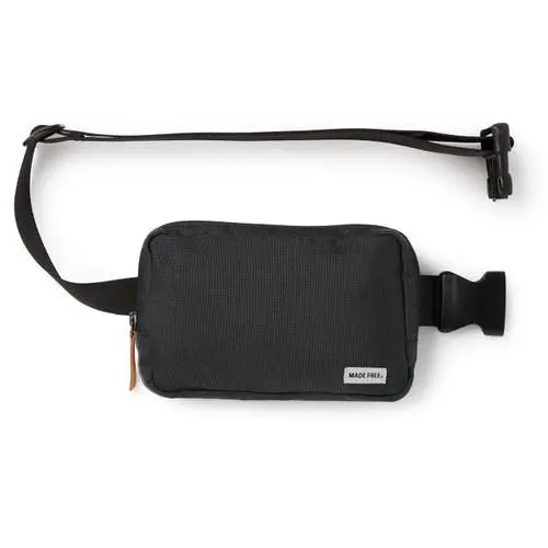 MADE FREE Recycled Plastic Bottle Hip Pack - Charcoal