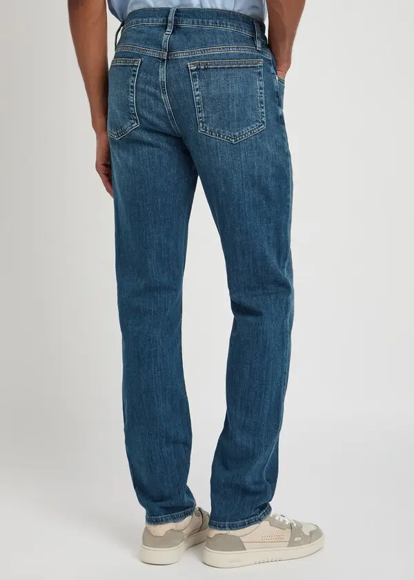 FRAME Modern Straight-leg Jeans In Freetown Wash - Mid Blu