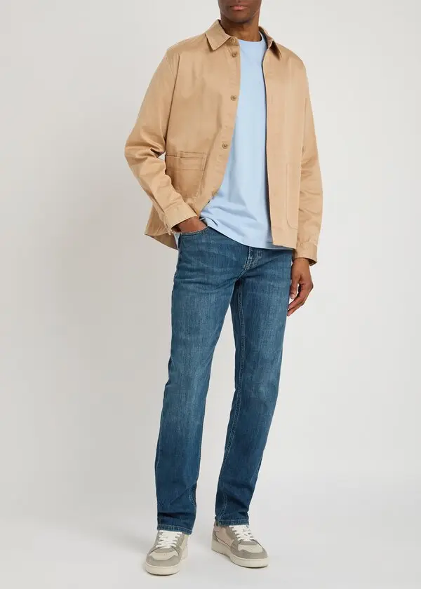 FRAME Modern Straight-leg Jeans In Freetown Wash - Mid Blu