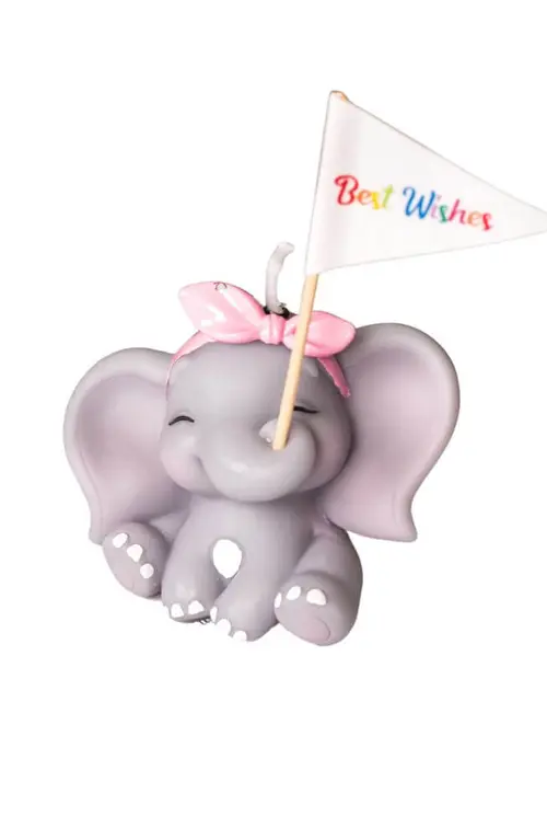 SOUTHLAKE GIFTS Southlake Baby Elephant Candle - Girl