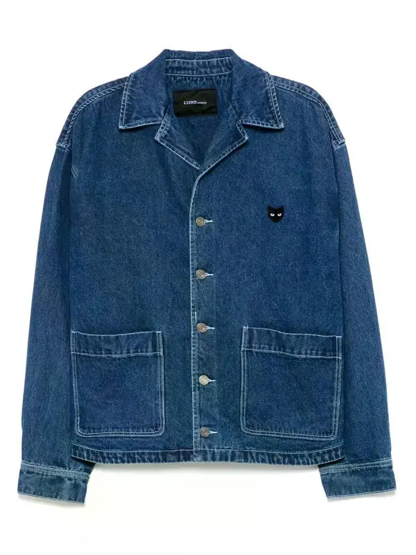 SONGZIO Open-collared Denim Jacket