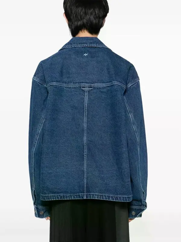 SONGZIO Open-collared Denim Jacket
