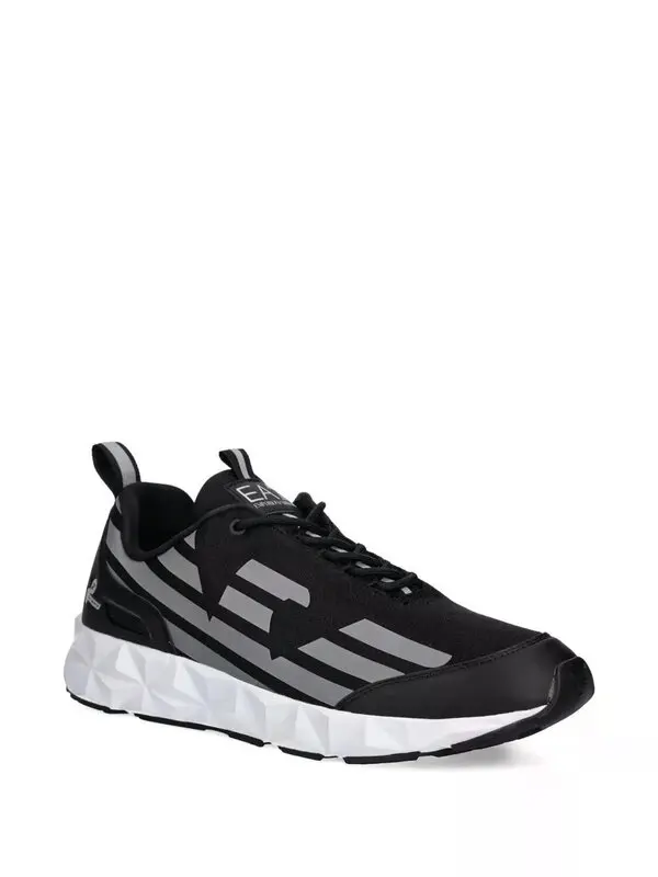 EA7 Kombat Mesh-panel Sneakers - Black