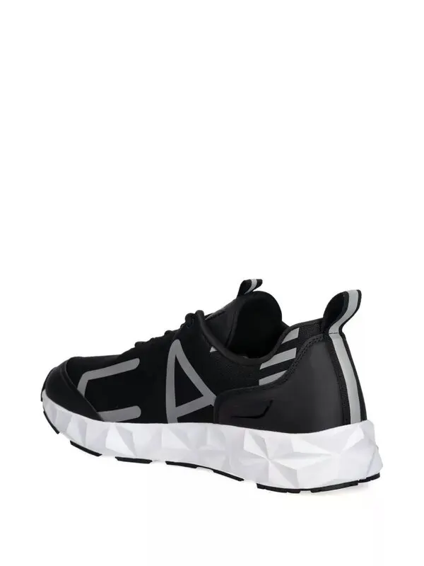 EA7 Kombat Mesh-panel Sneakers - Black
