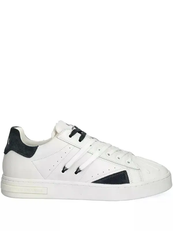 Armani Exchange Leather Panelled Trainers
